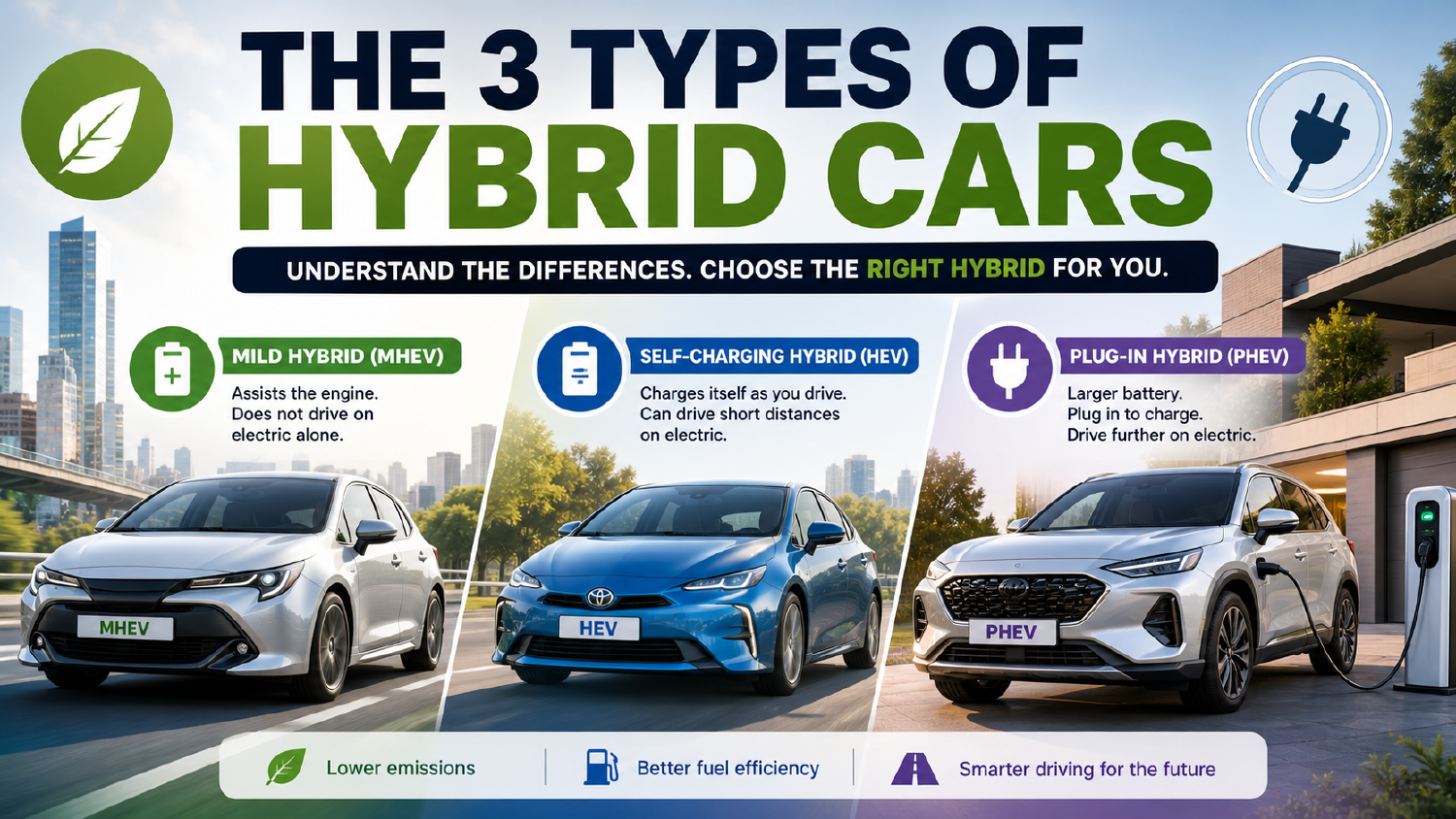 The 3 Types of Hybrid Cars Explained: Mild Hybrid vs Self-Charging vs ...